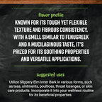 Slippery elm inner bark for digestive health