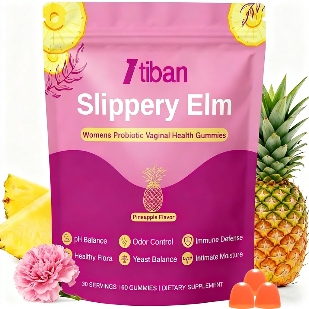 Slippery Elm probiotic gummies for digestion