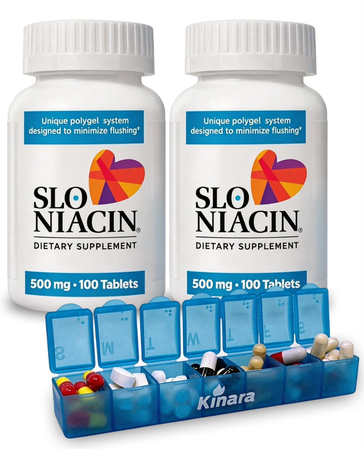 Slo-Niacin 500 mg vitamin B3 tablets