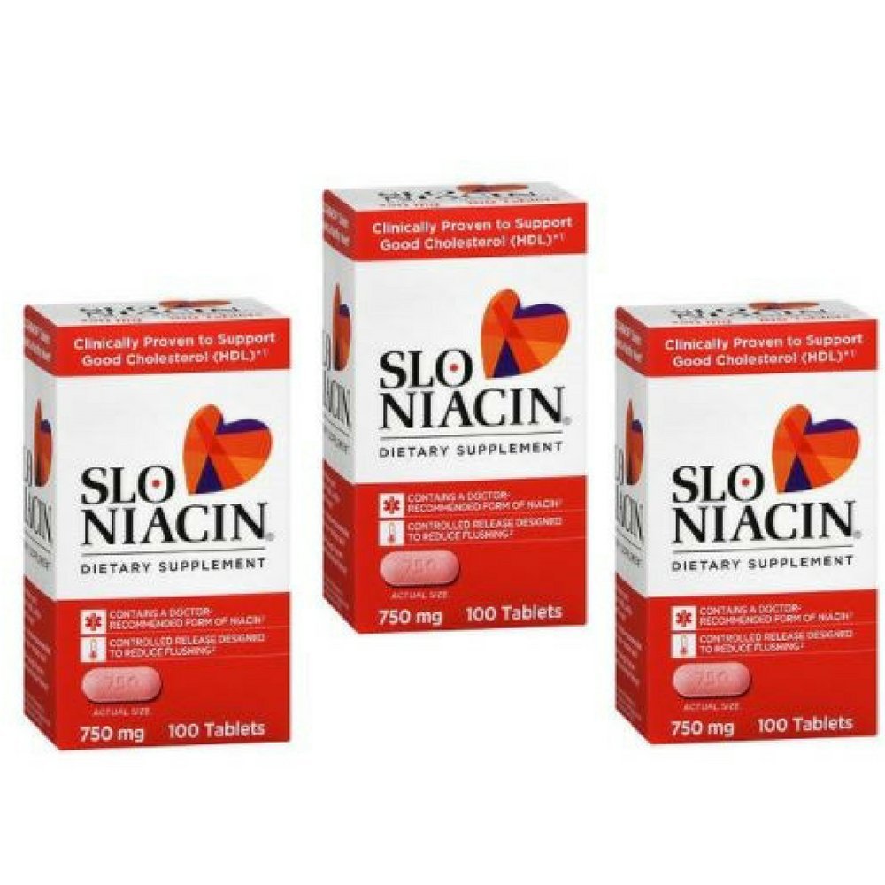SLO-NIACIN 750 mg vitamin B3 tablets