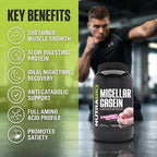 slow digesting casein protein for muscle recovery