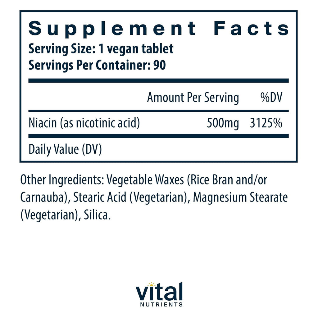 Slow-dissolving Vitamin B3 supplement