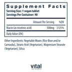 Slow-dissolving Vitamin B3 supplement