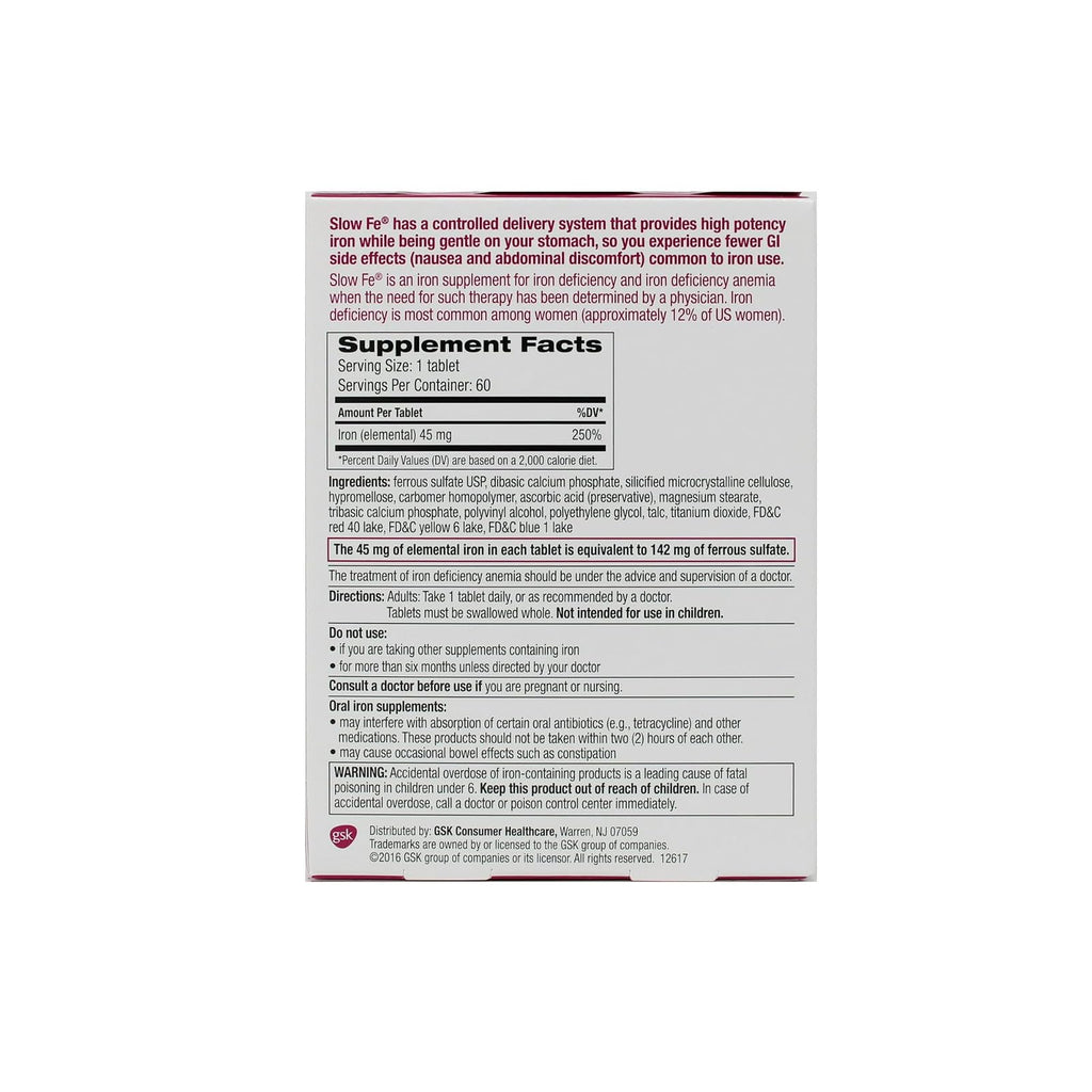 Slow Fe gentle iron for better absorption
