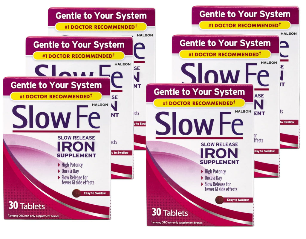 Slow Fe iron tablets for energy