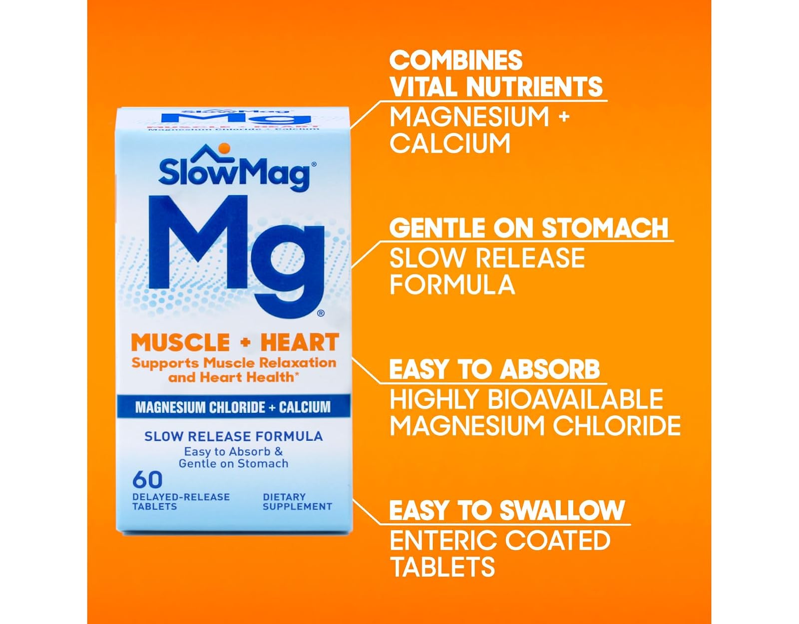 Slow-Mag tablets for daily nutrition