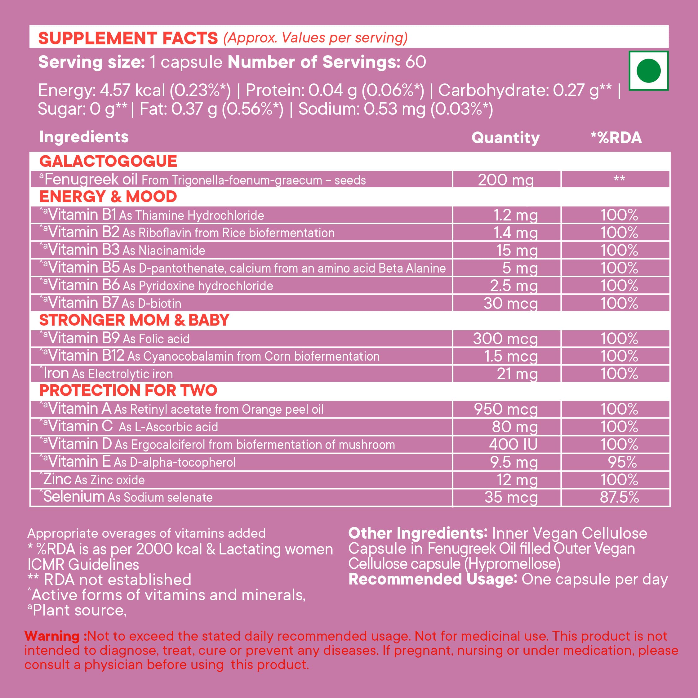 slow release multi-nutrient capsules