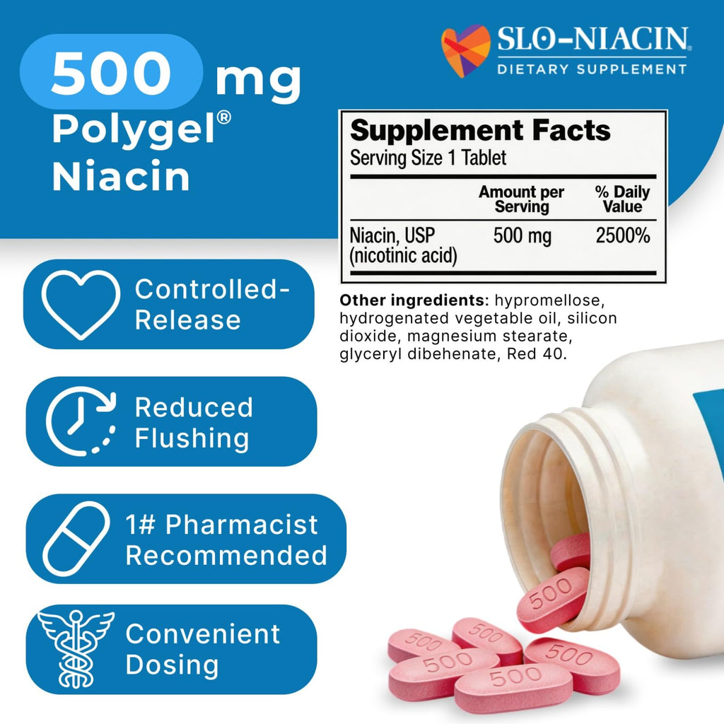 slow release niacin for cholesterol support