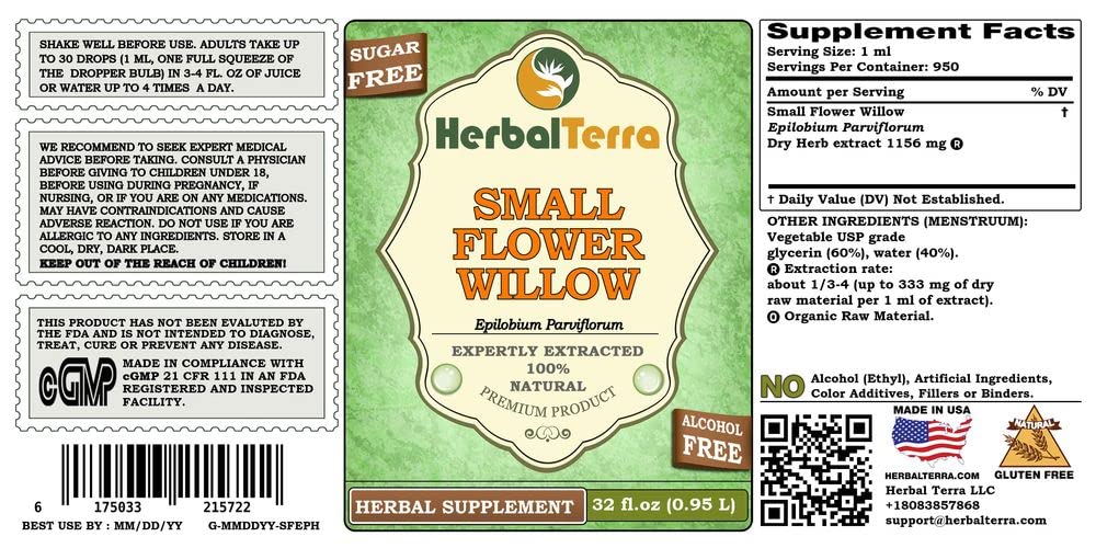 Small flower glycerite for natural wellness
