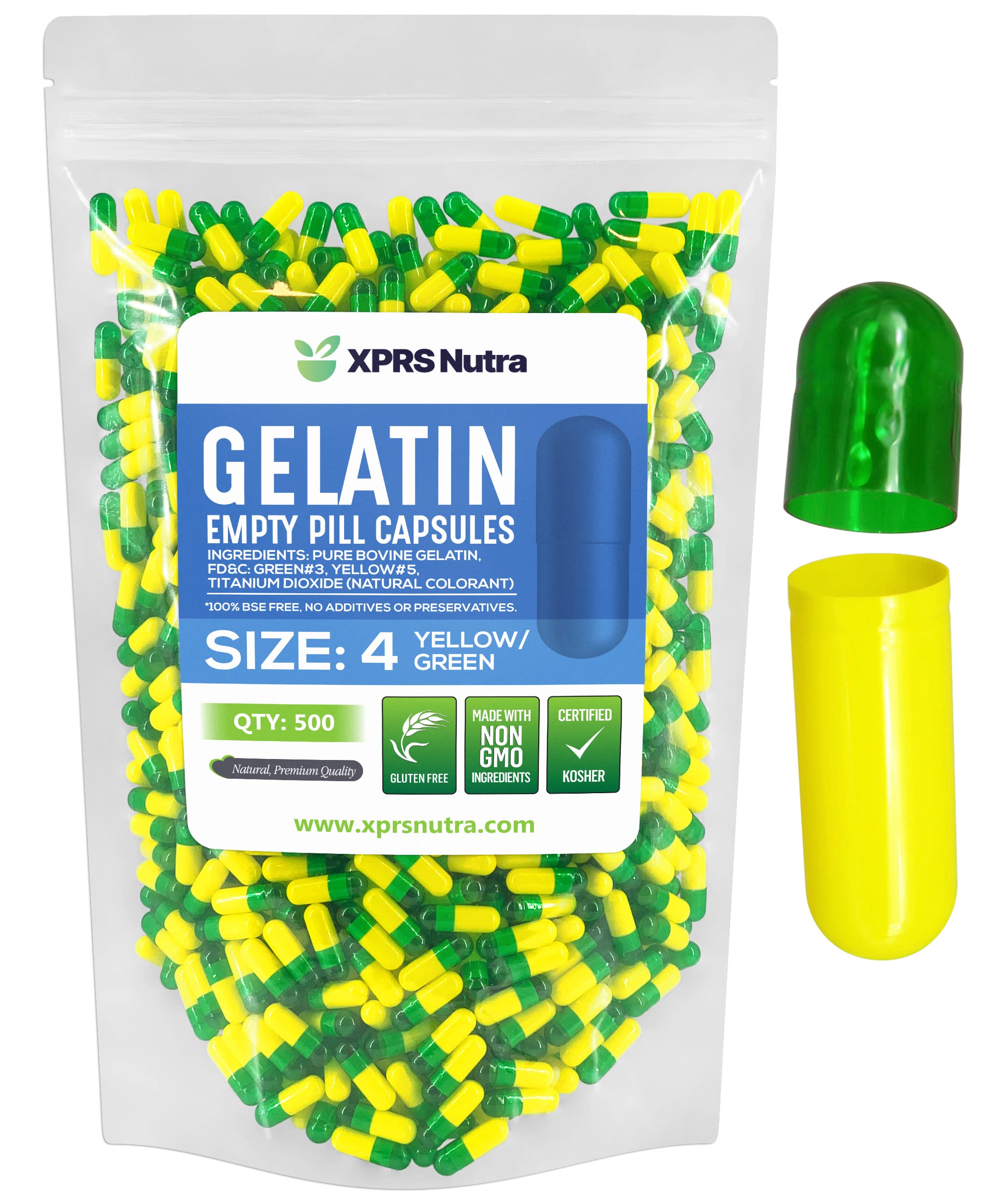 small gelatin capsules for supplements