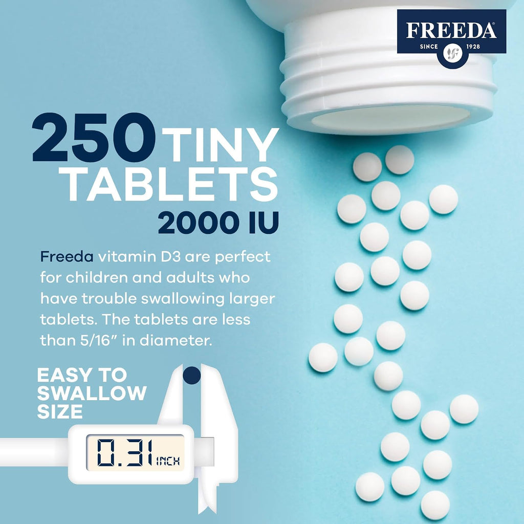 small tablets for easy vitamin D intake