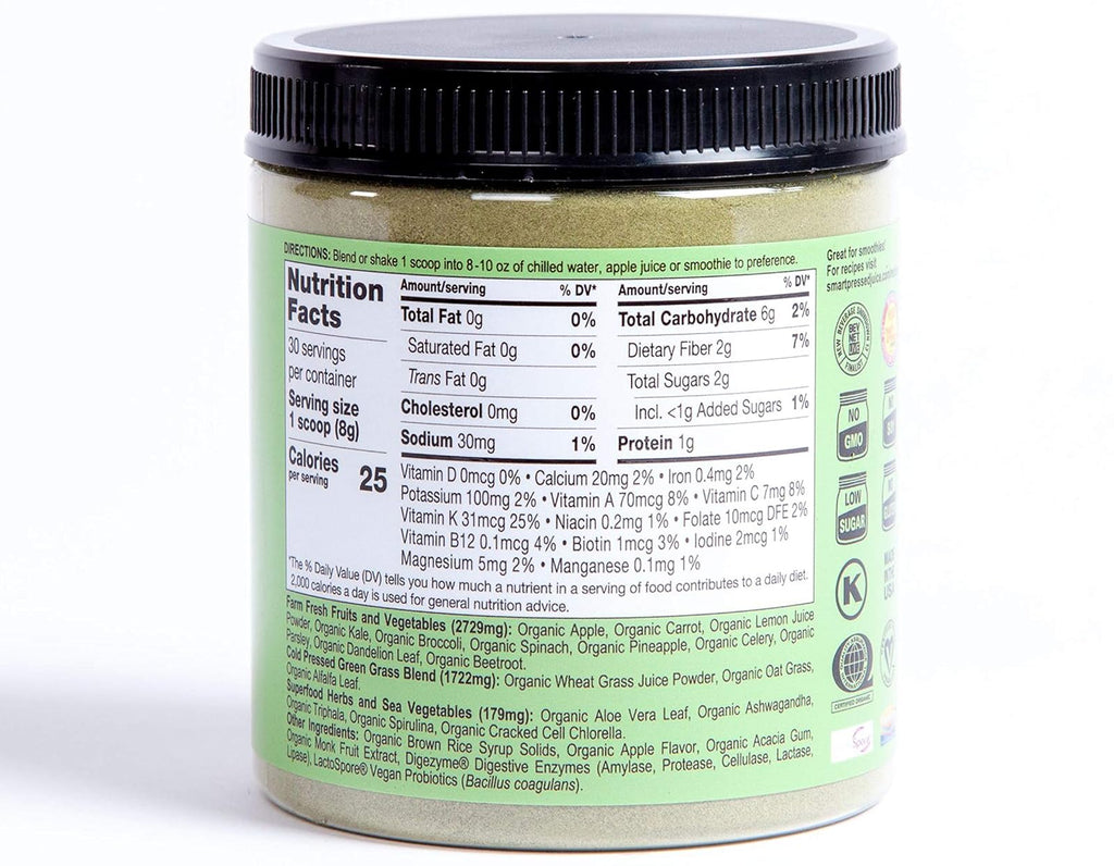 SMART Pressed greens powder for detox
