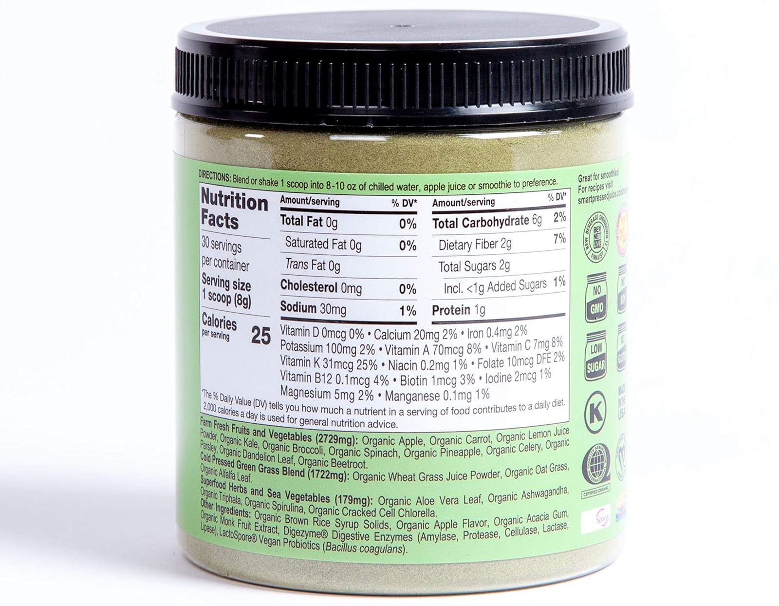 SMART Pressed greens powder for detox