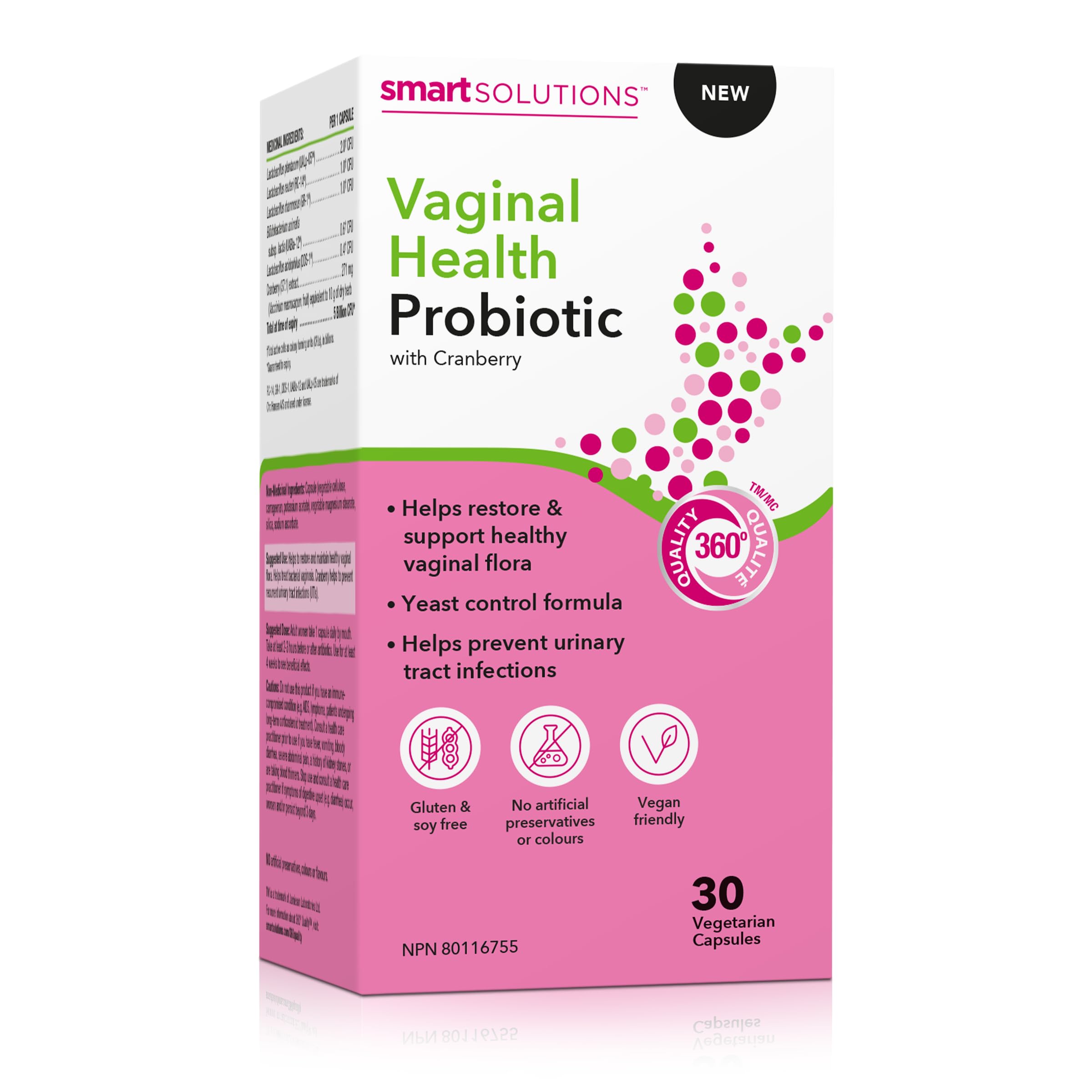 Smart Solutions probiotic for vaginal health