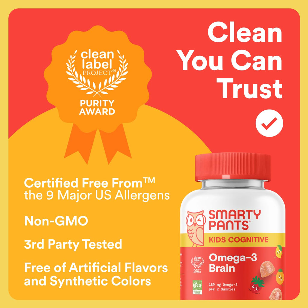 SmartyPants kids brain health supplement
