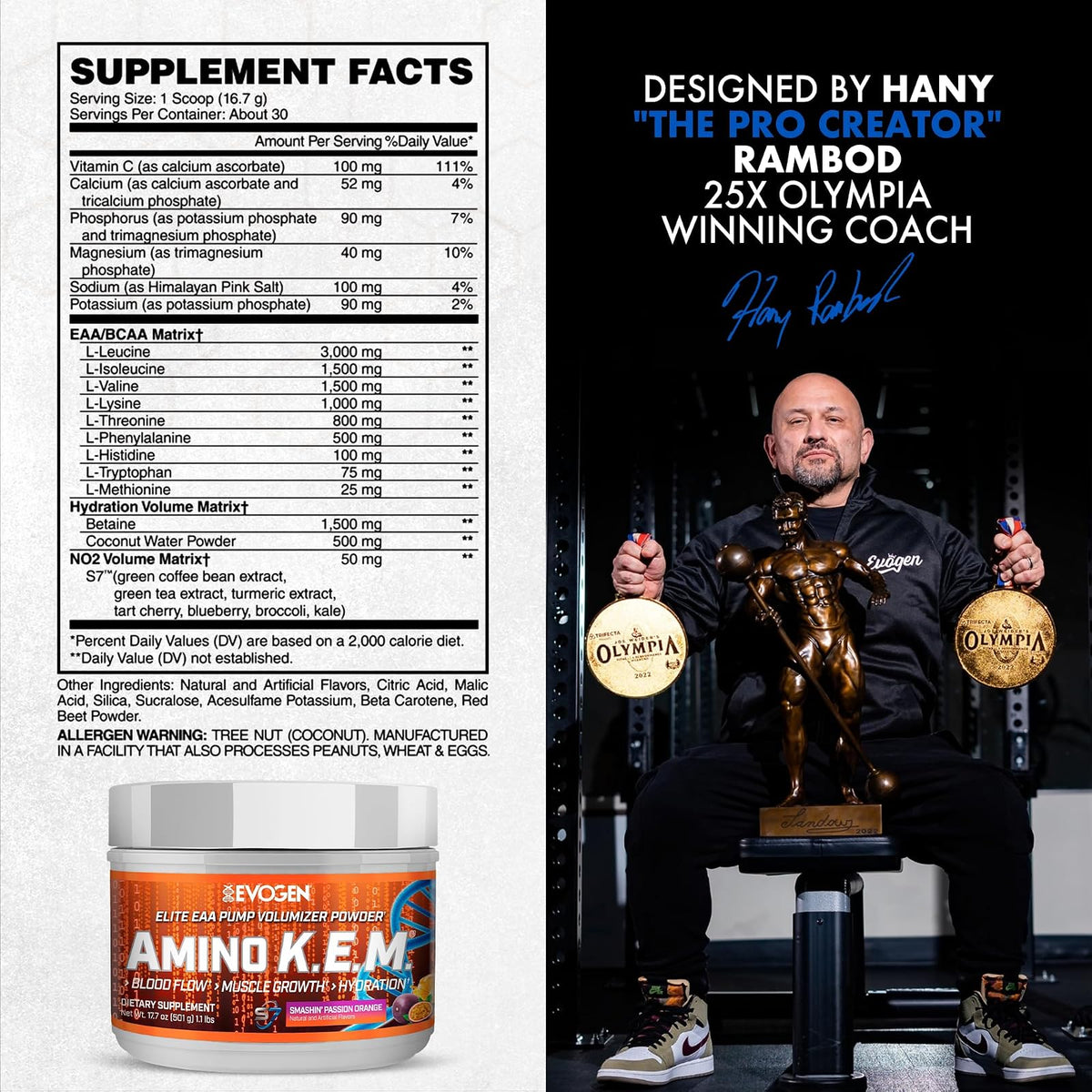 Smashin' Passion Orange amino acids