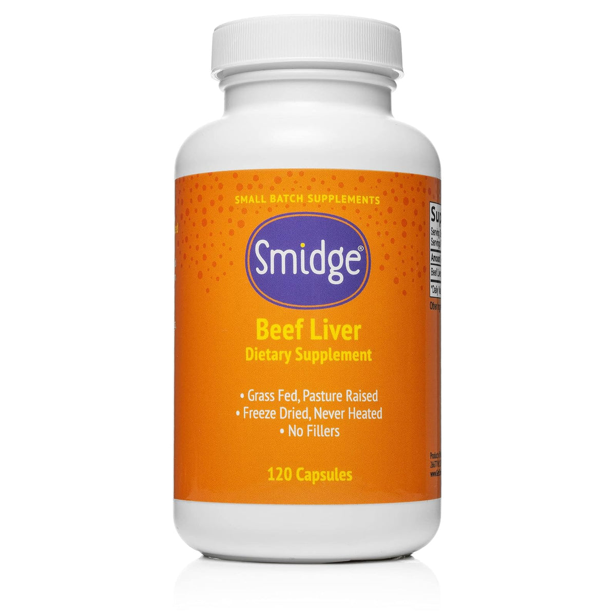 Smidge beef liver capsules for vitality