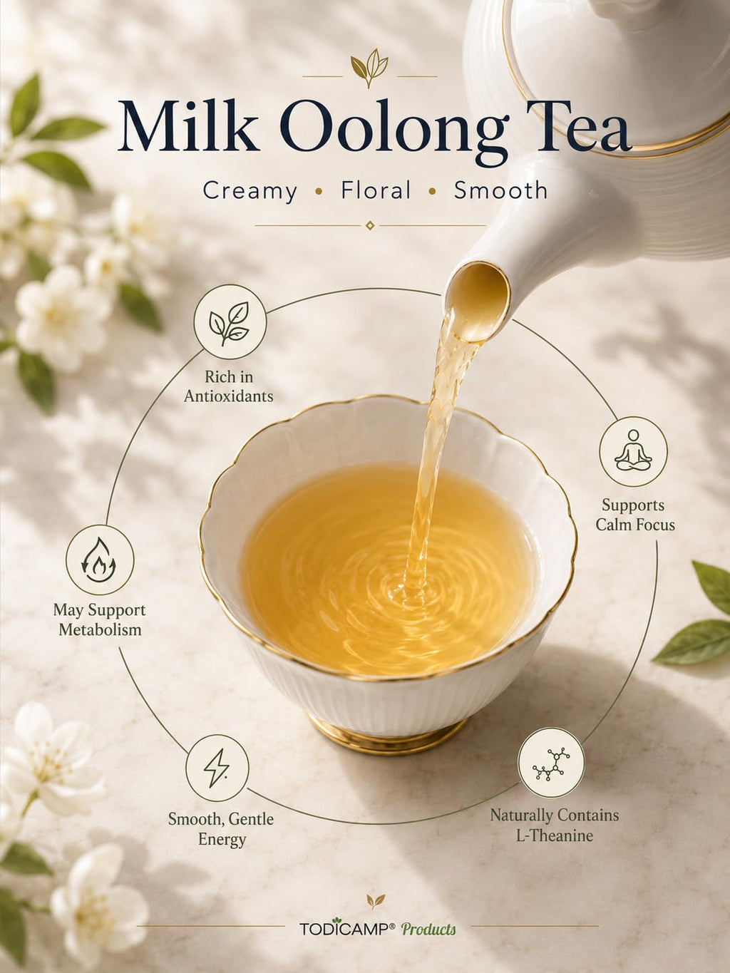 smooth and creamy herbal tea