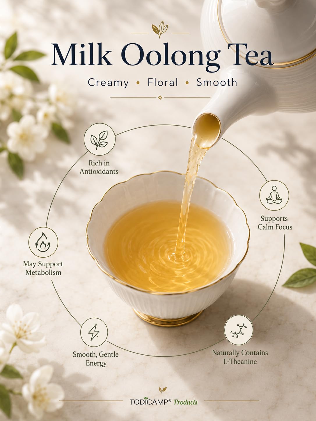 smooth and creamy herbal tea