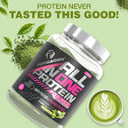Smooth and creamy matcha protein