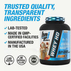 smooth and creamy whey protein shake