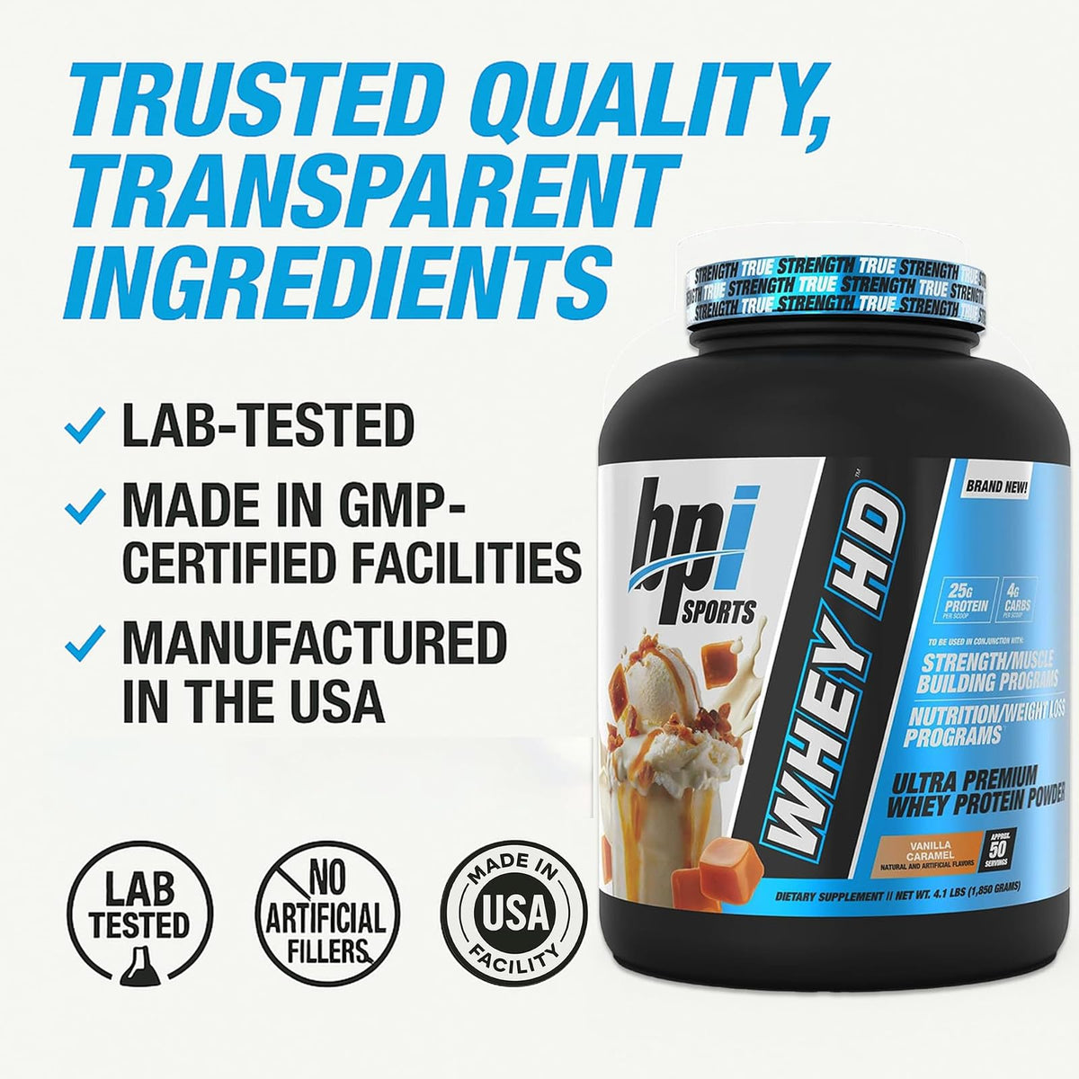 smooth and creamy whey protein shake