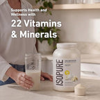 smooth banana cream protein shake