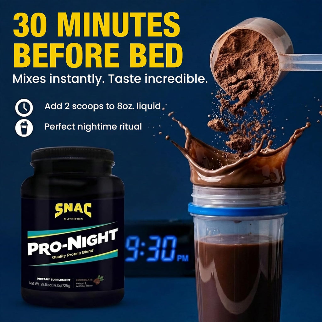 smooth chocolate protein for nighttime use