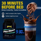 smooth chocolate protein for nighttime use