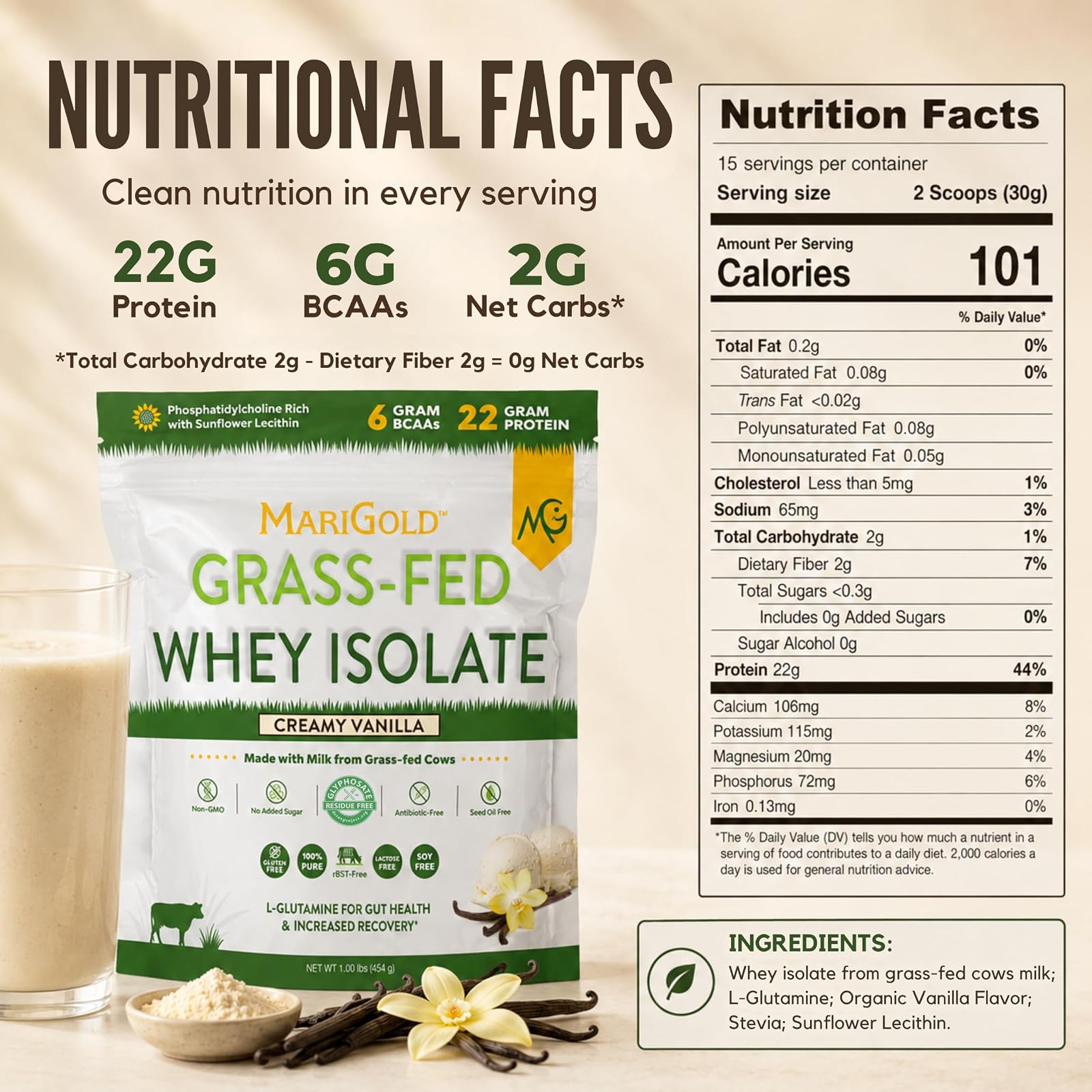smooth creamy vanilla protein shake mix