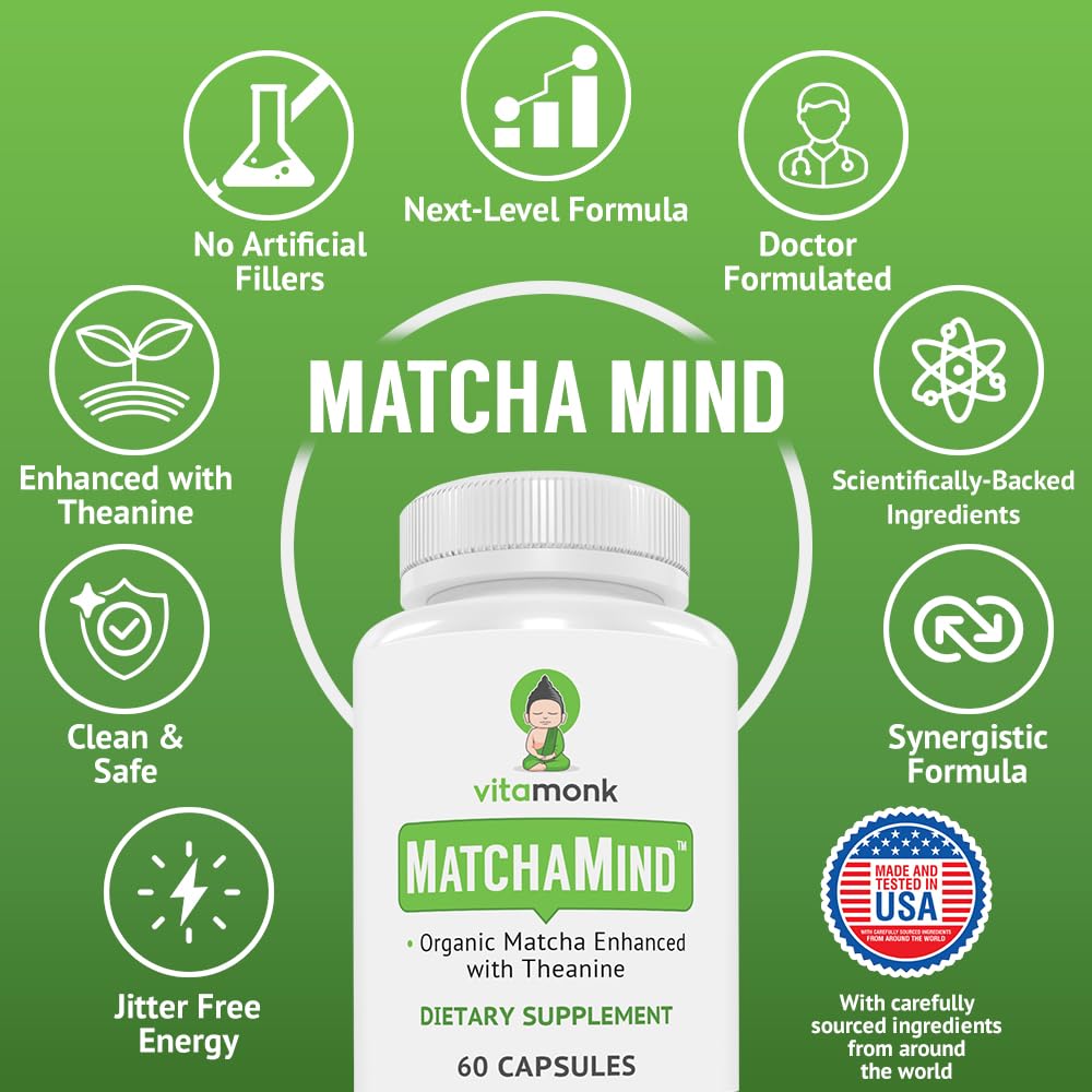 smooth energy boost with matcha pills