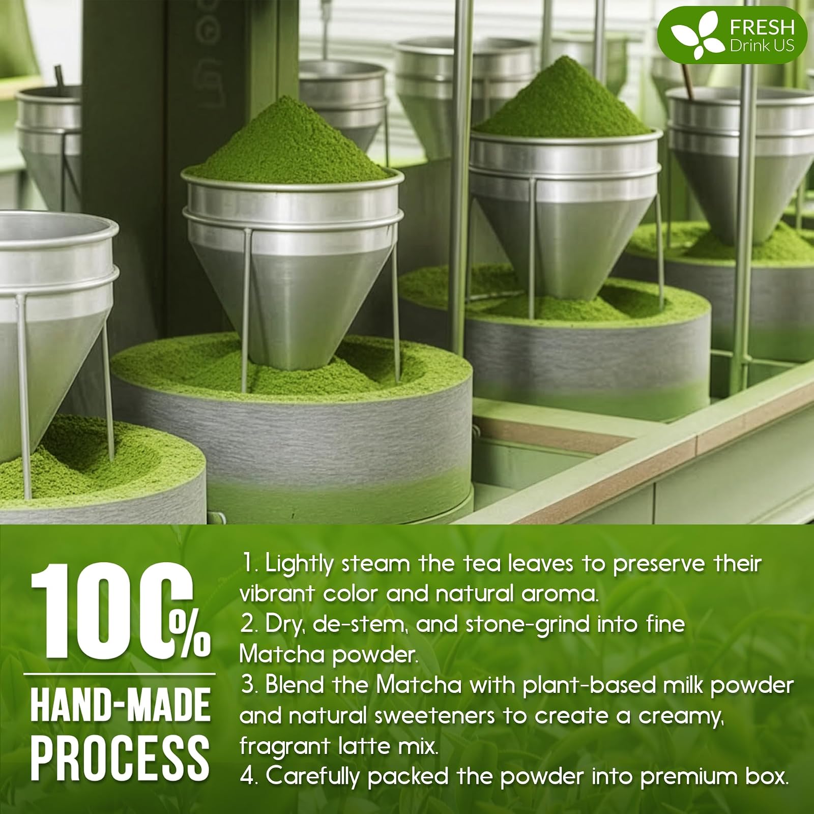 smooth matcha latte powder for baking