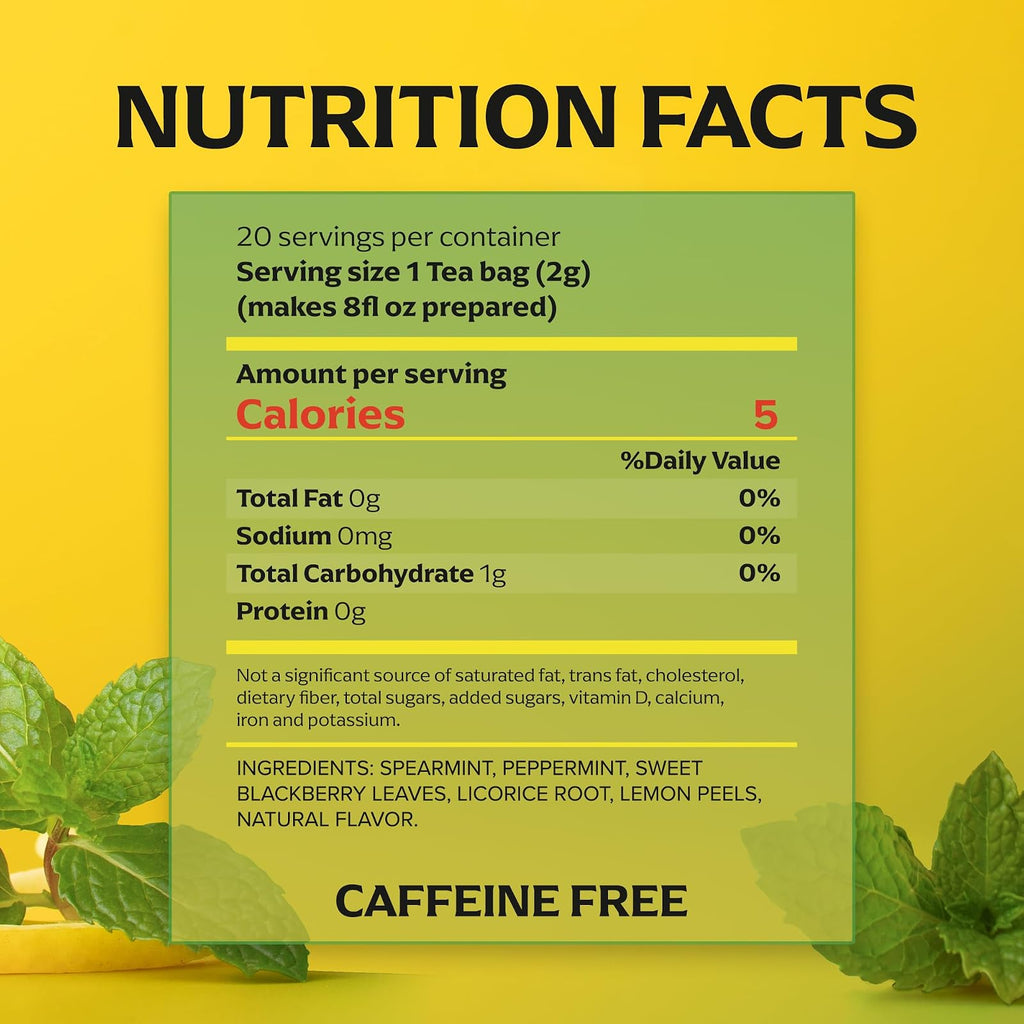 smooth mint herbal tea blend