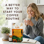 smooth taste of mushroom coffee