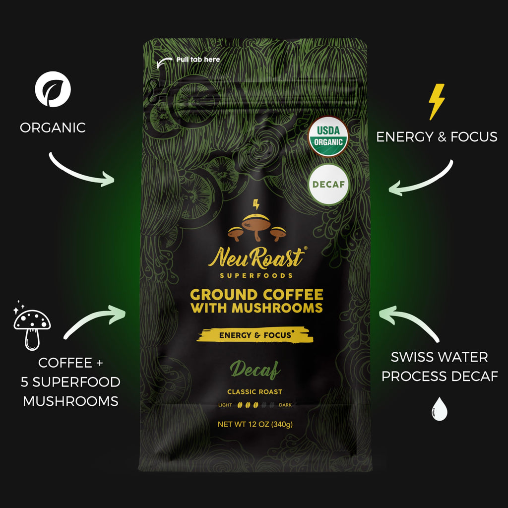 smooth tasting mushroom ground coffee
