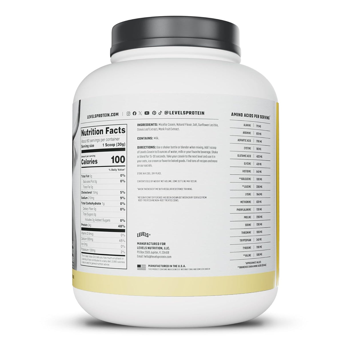 smooth vanilla flavour protein powder