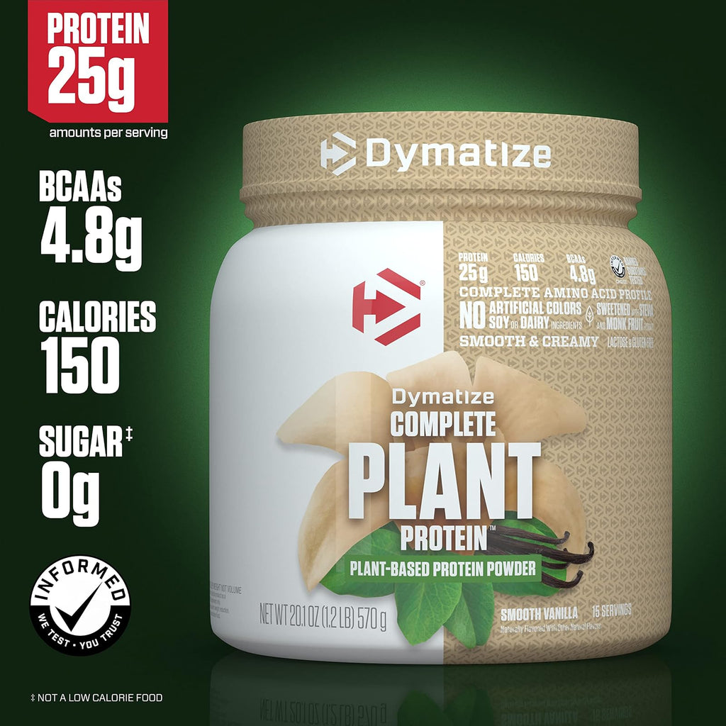 smooth vanilla plant protein shake