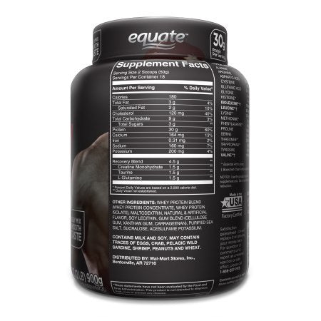 Smooth vanilla whey protein shake mix