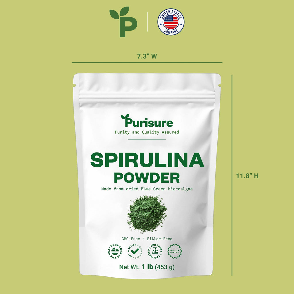 Smoothie booster with spirulina powder