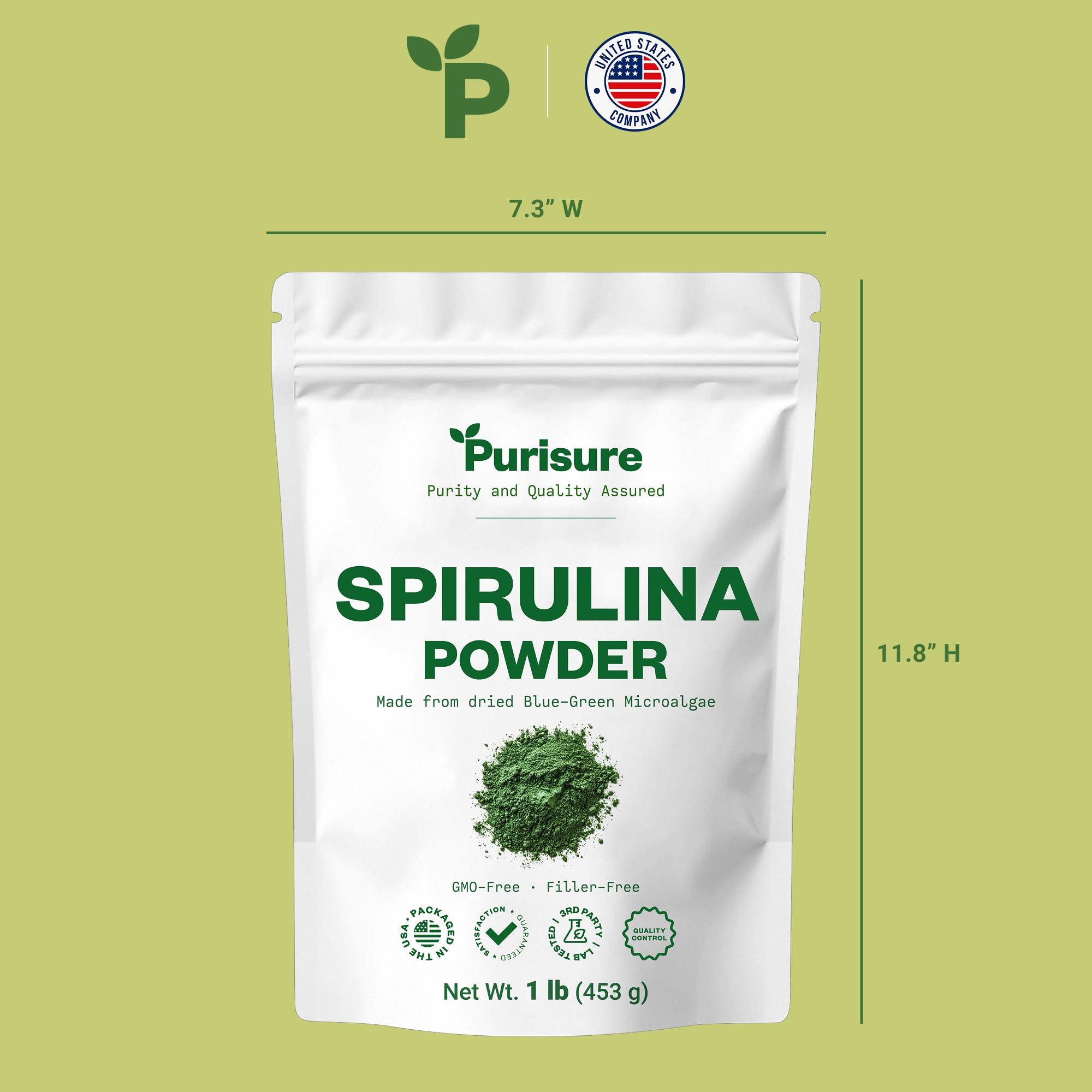 Smoothie booster with spirulina powder
