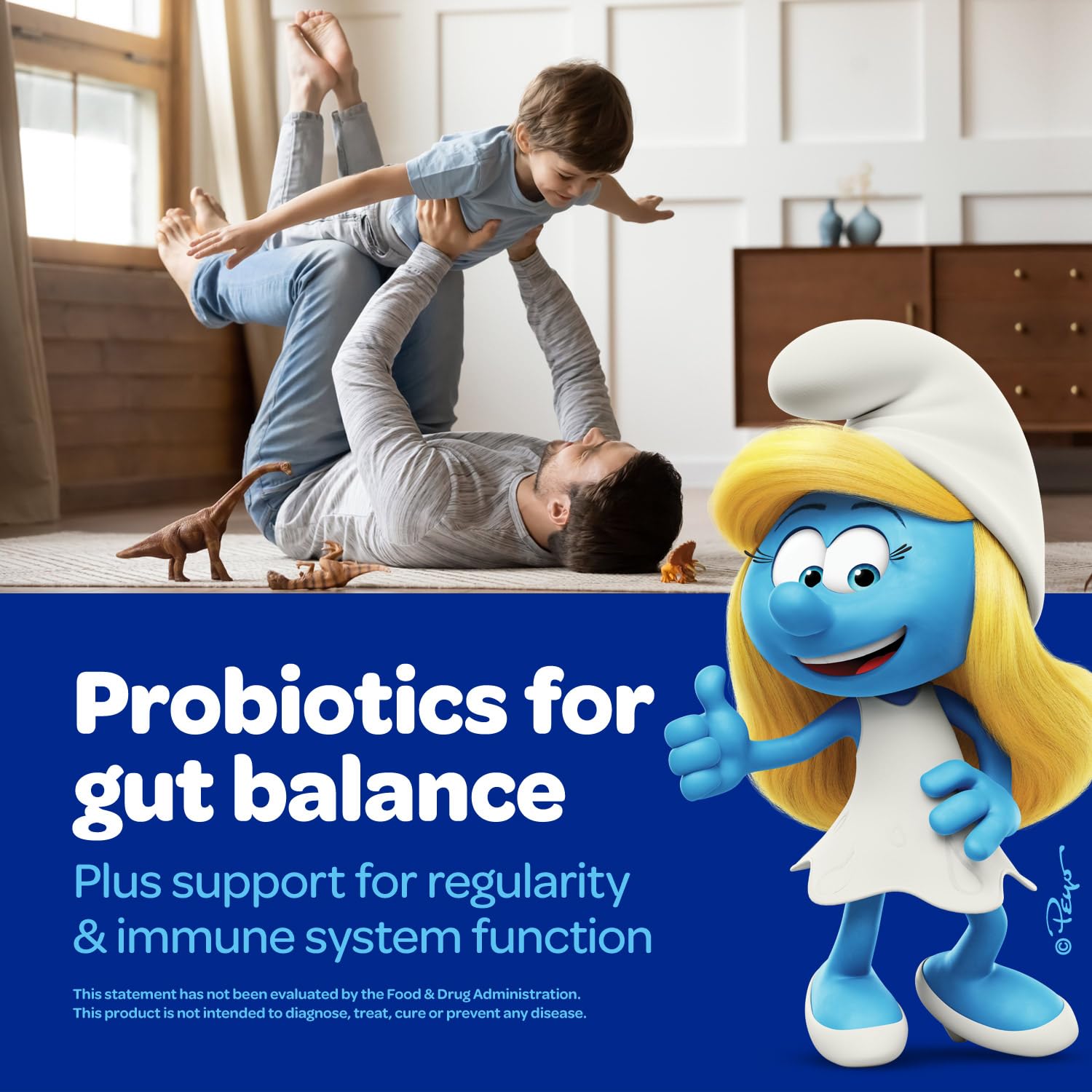 Smurfs kids gummies support digestion