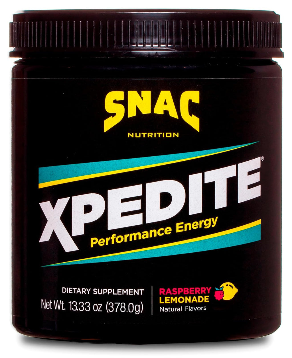 SNAC pre-workout raspberry lemonade flavour