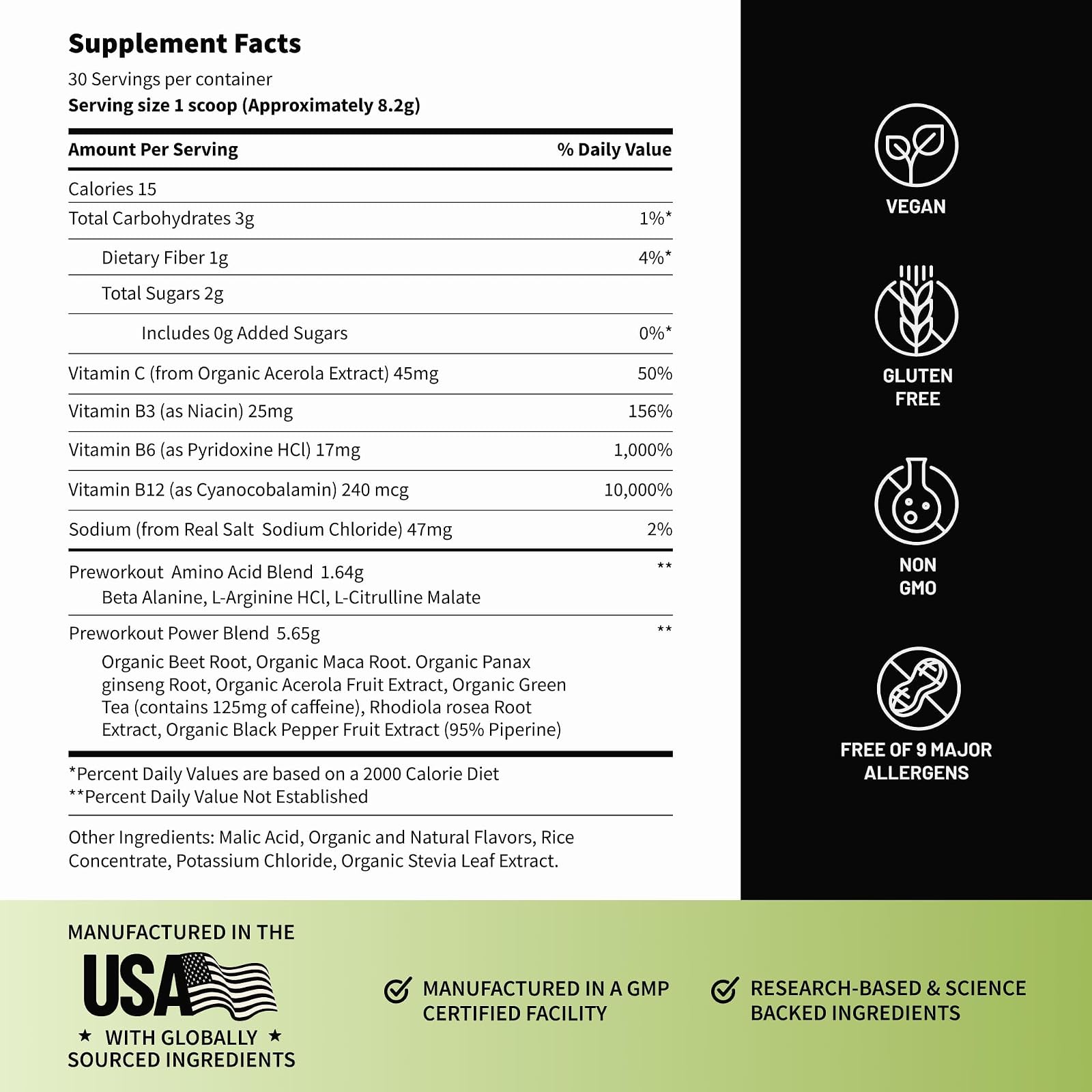 Snap Supplements 30 servings beet root