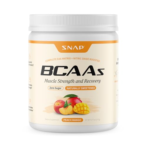 Snap Supplements BCAA powder peach mango flavour