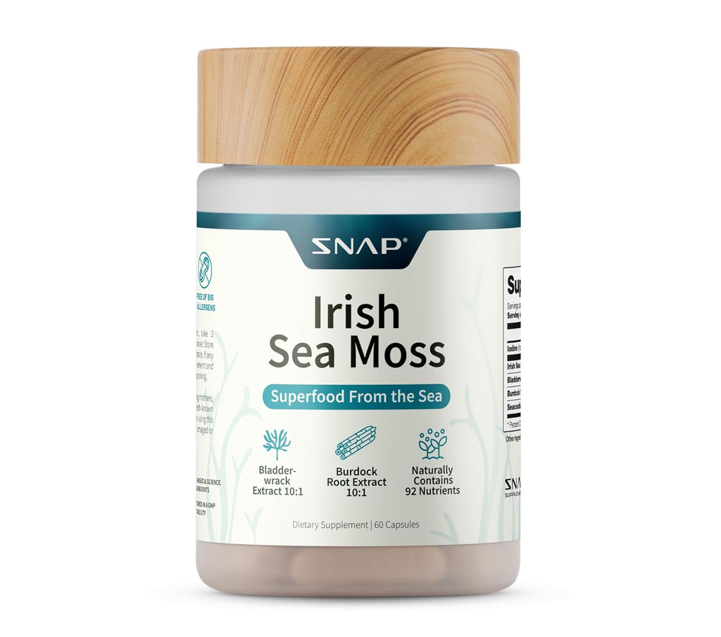 Snap Supplements Irish Sea Moss capsules