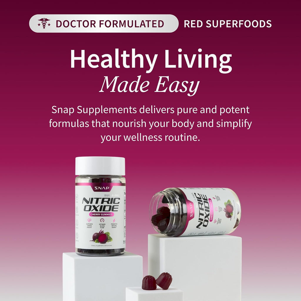 Snap Supplements pre-workout cherry gummies