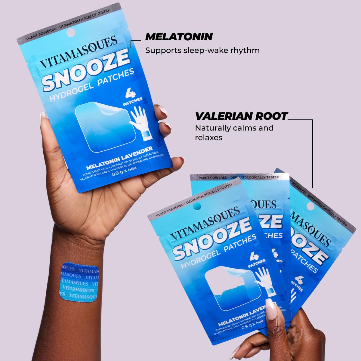 SnoozeMe wellness patches for relaxation