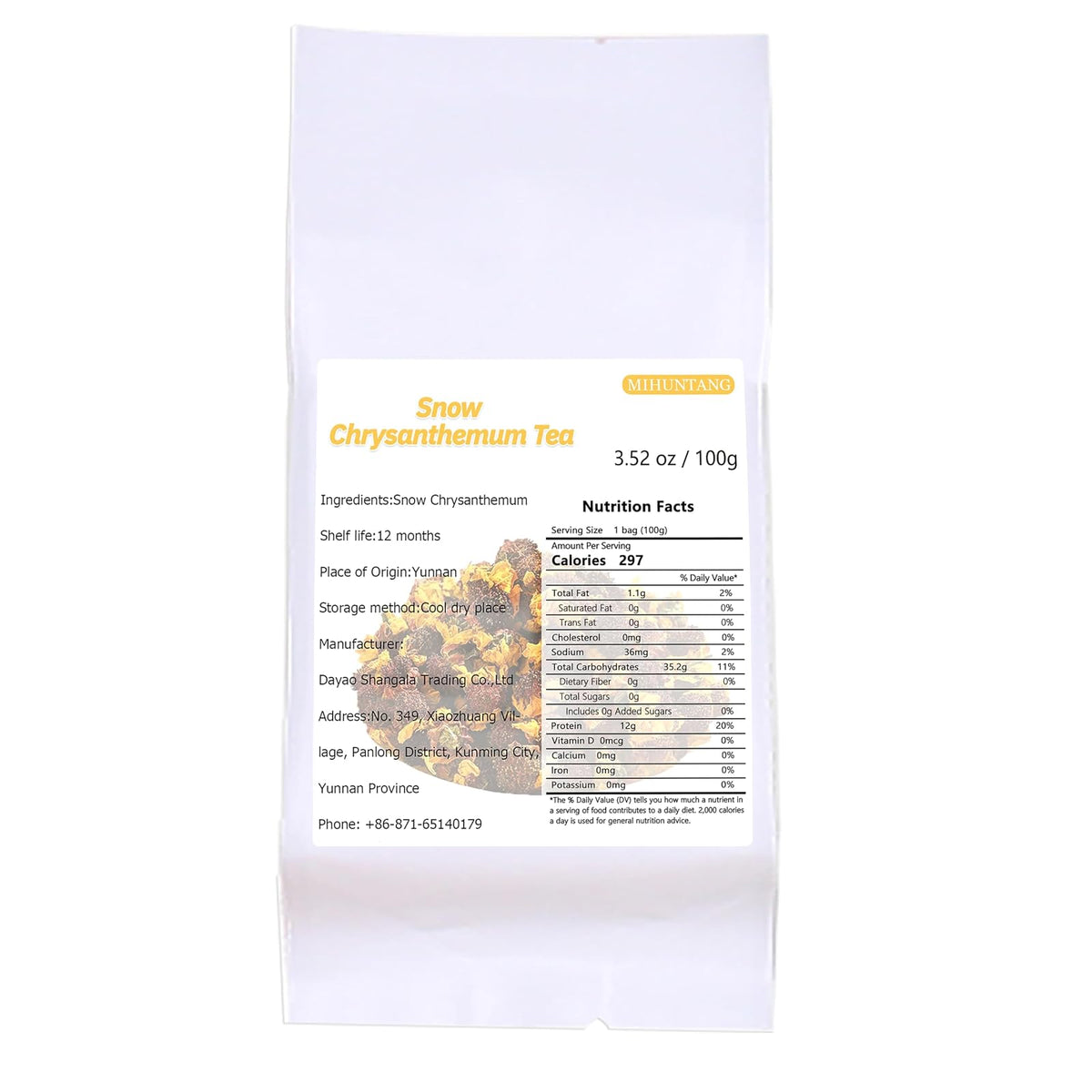 Snow Chrysanthemum tea for soothing effects