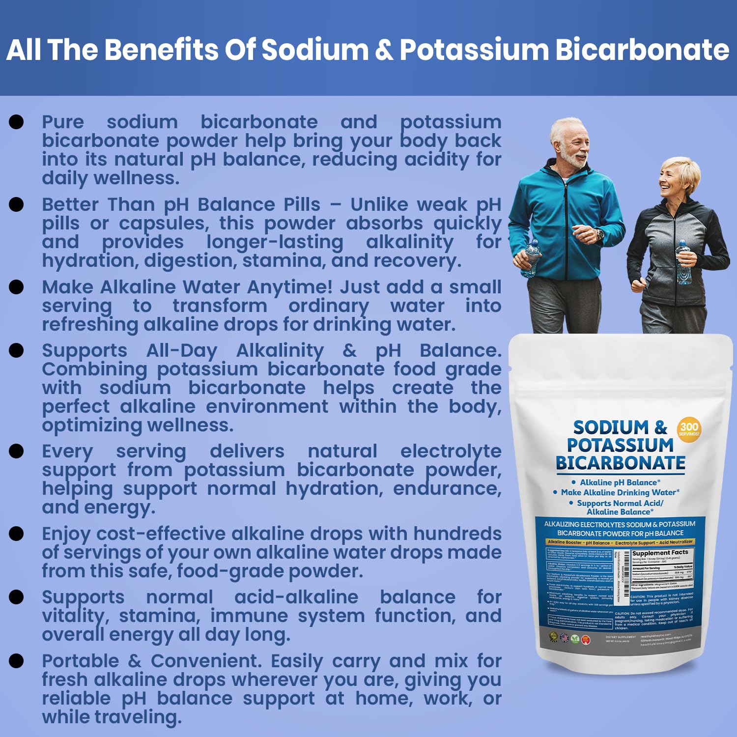 sodium bicarbonate for balanced pH