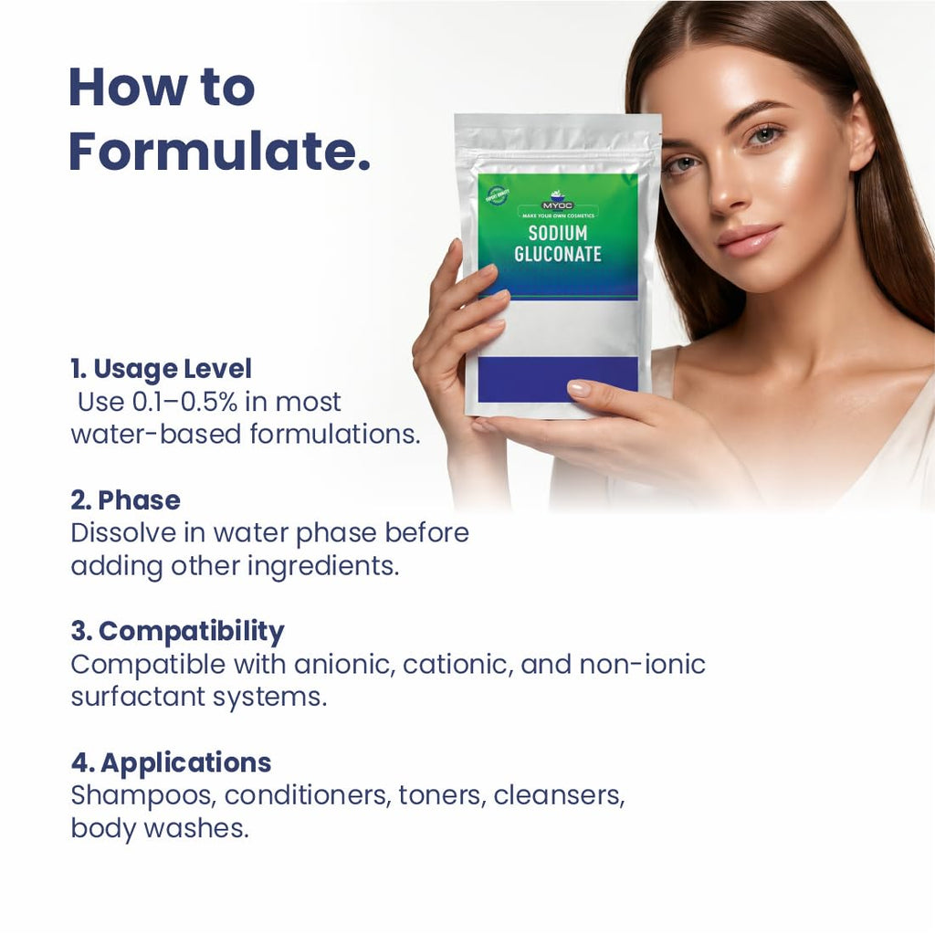 sodium gluconate for hydrating lotions